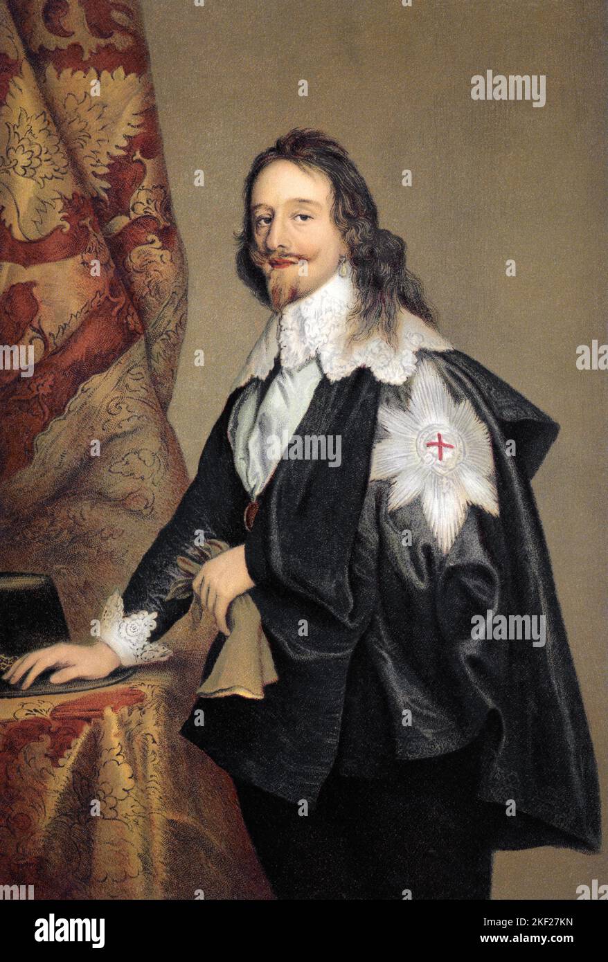 1630s CHARLES I OF ENGLAND BY VAN DYCK THAT HANGS IN NATIONAL TRUST HAM ...
