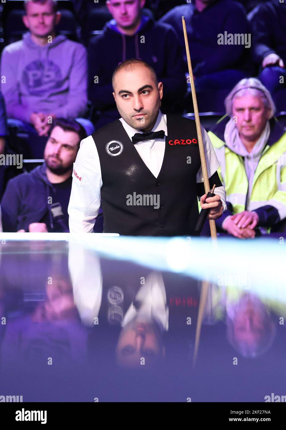 Iran’s Hossein Vafaei during day four of the Cazoo UK Snooker ...