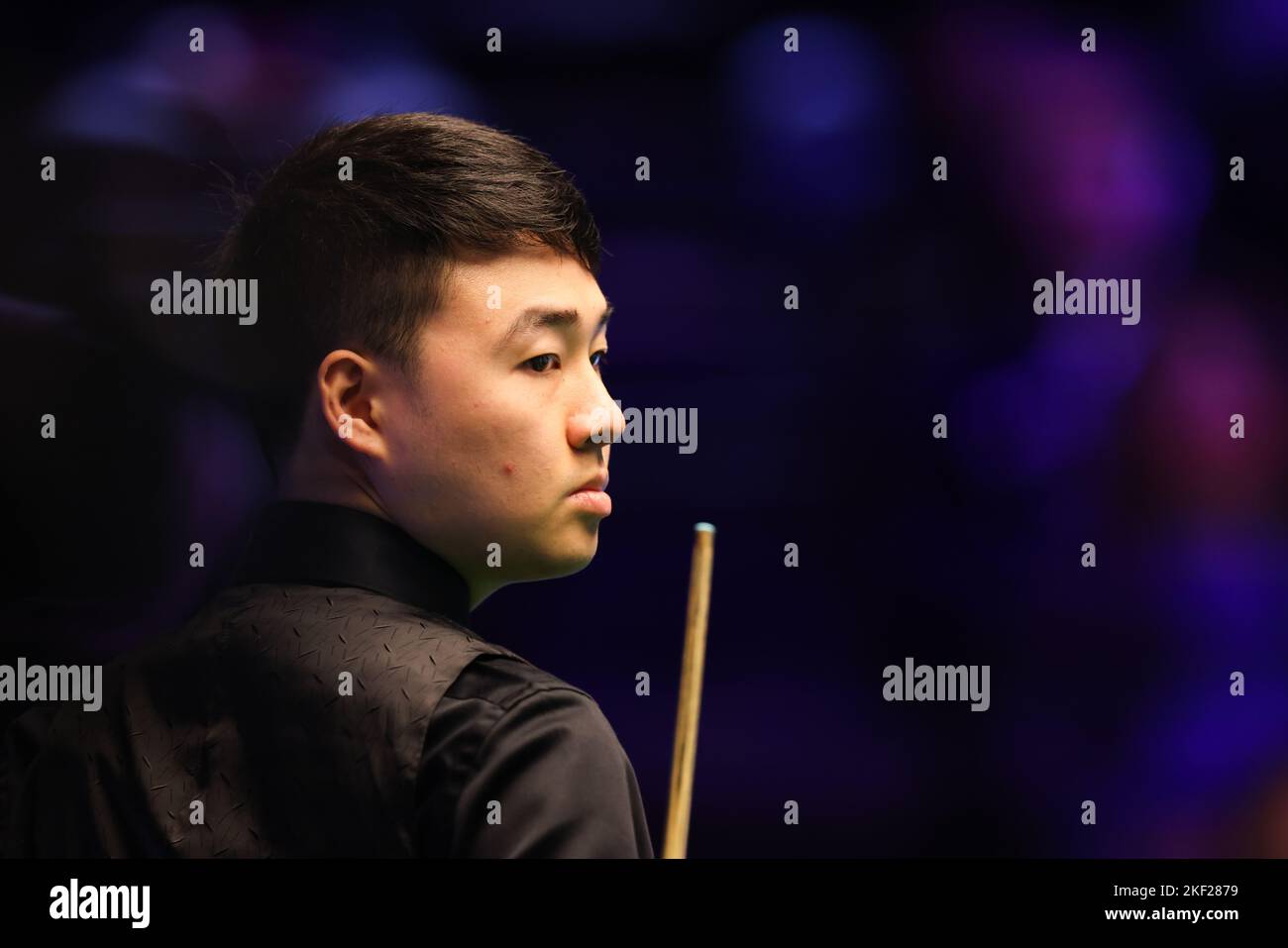 China’s Xu Si during day four of the Cazoo UK Snooker Championship at ...
