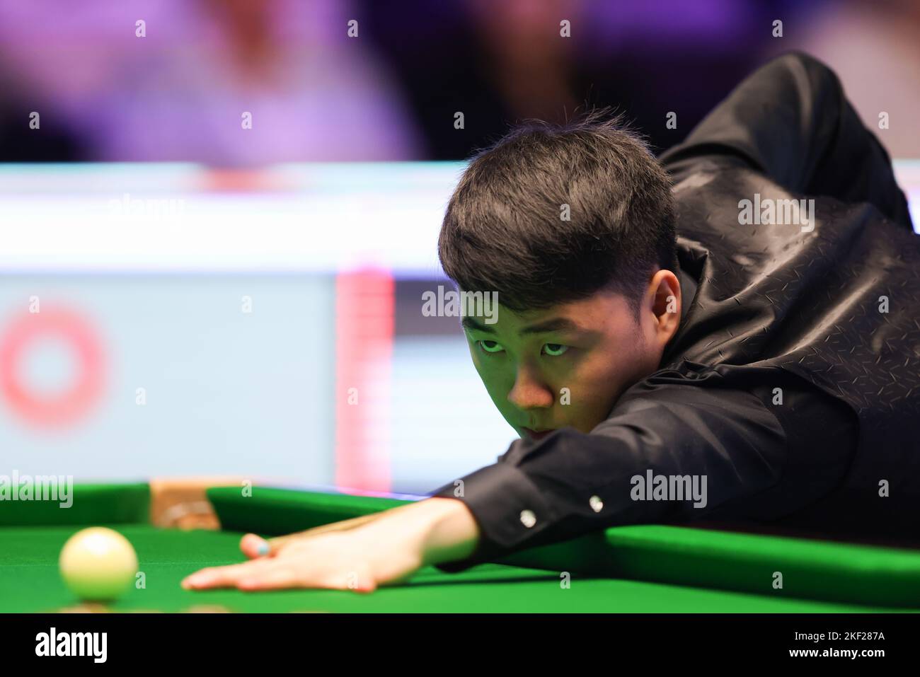 China’s Xu Si during day four of the Cazoo UK Snooker Championship at ...