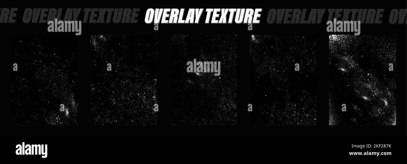 Detailed set Overlay texture stamps with snow eff Stock Vector Image ...
