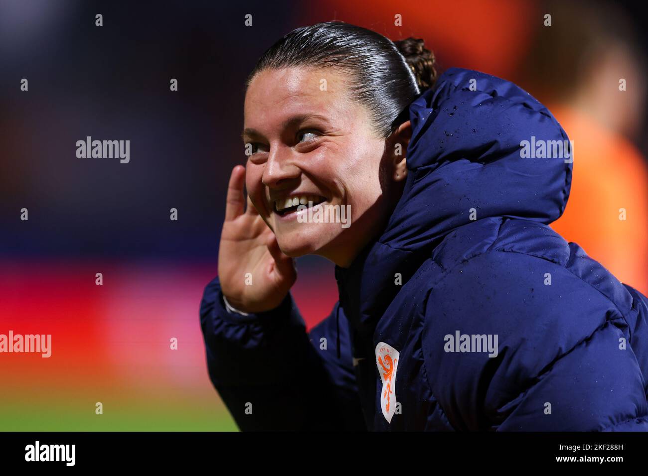 ZWOLLE, NETHERLANDS - NOVEMBER 15: Sherida Spitse (c) of the ...