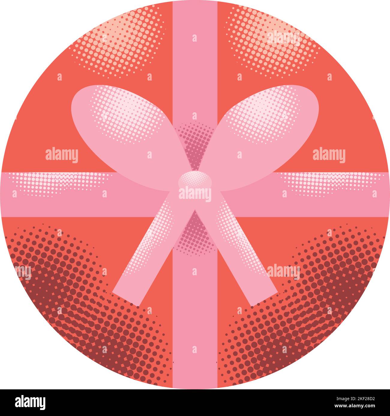 round gift box Stock Vector Image & Art - Alamy