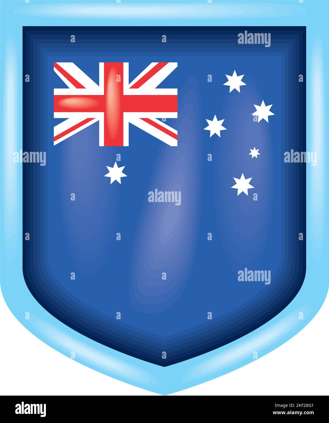 australia flag shield Stock Vector Image & Art - Alamy