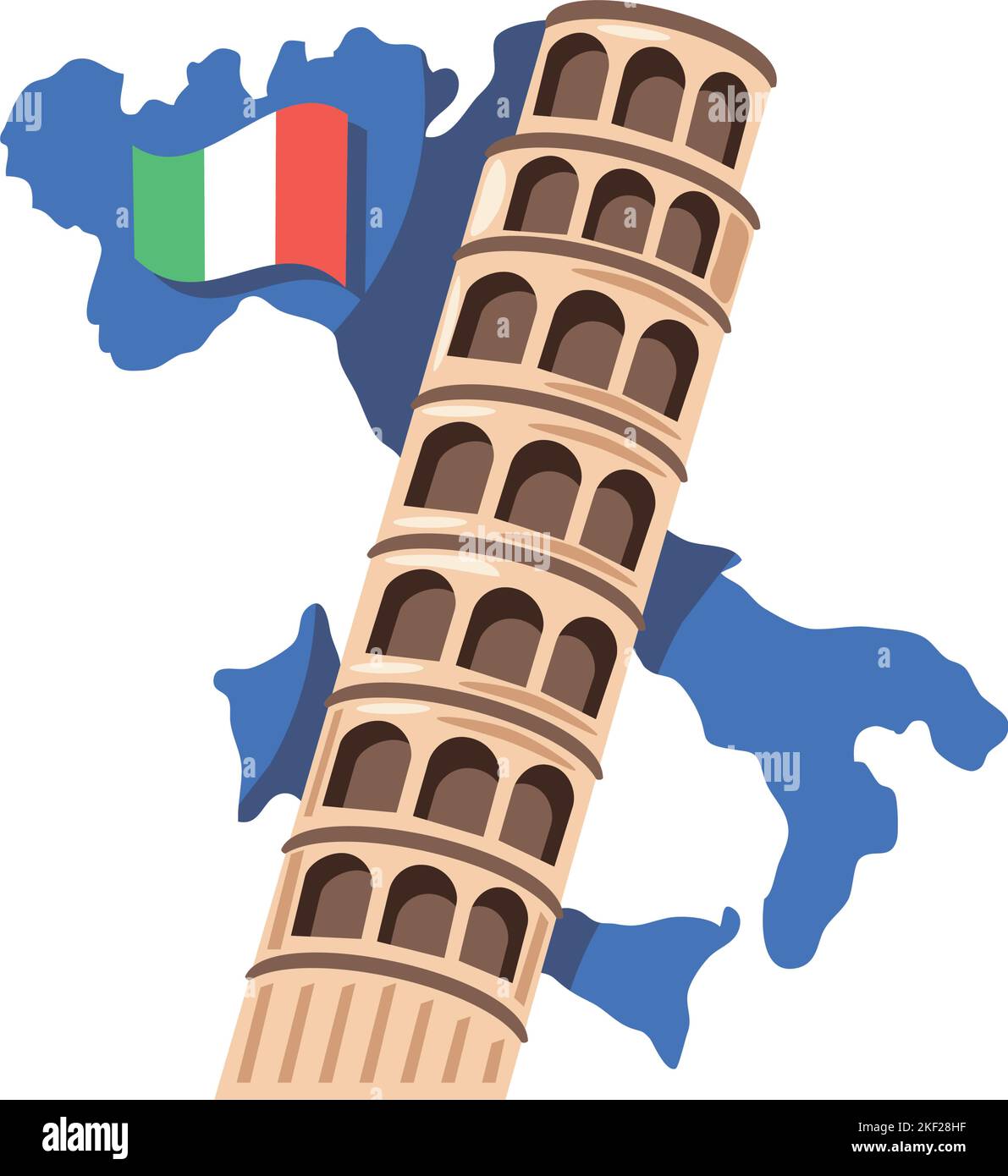 Italy tourism landmark Stock Vector Image & Art - Alamy