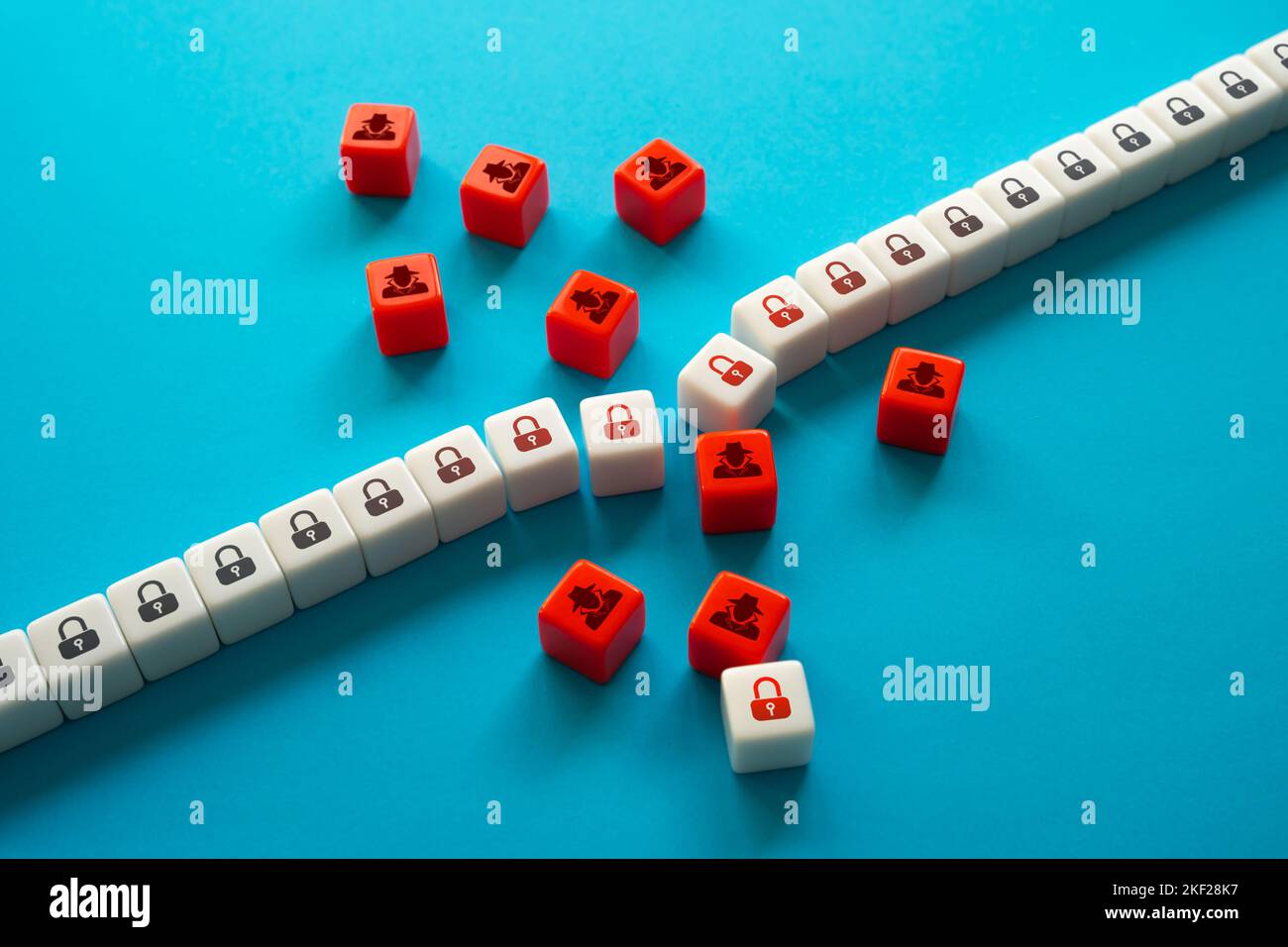 The attackers broke through the line of defense. Hackers hacked into ...