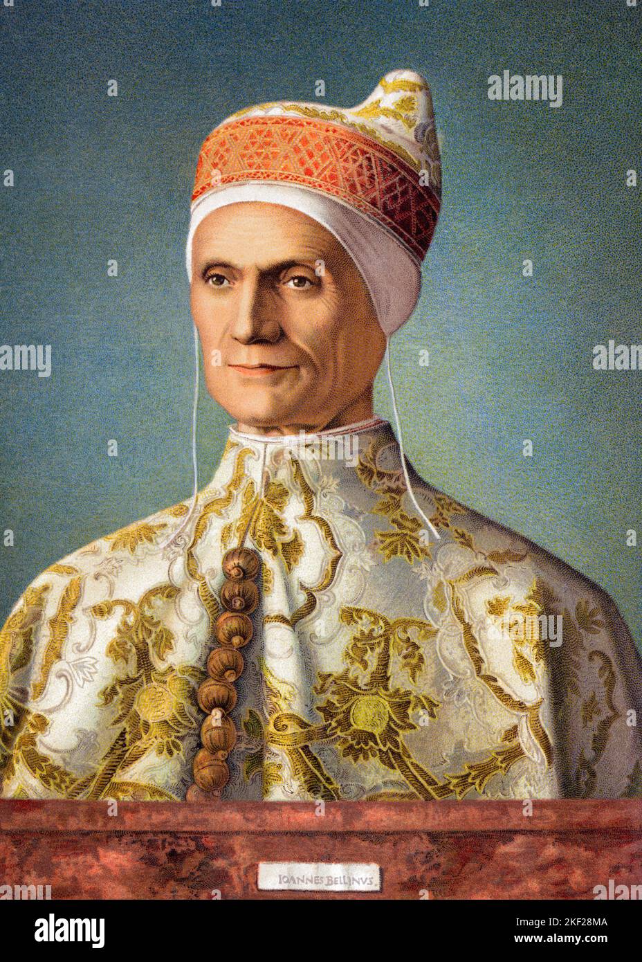 1500s PORTRAIT OF DOGE OF VENICE LEONARDO LOREDANO WEARING CEREMONIAL ...