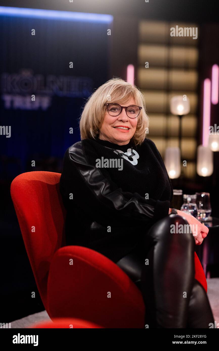 Cologne, Germany. 15th Nov, 2022. Mary Roos, pop singer, recorded ...