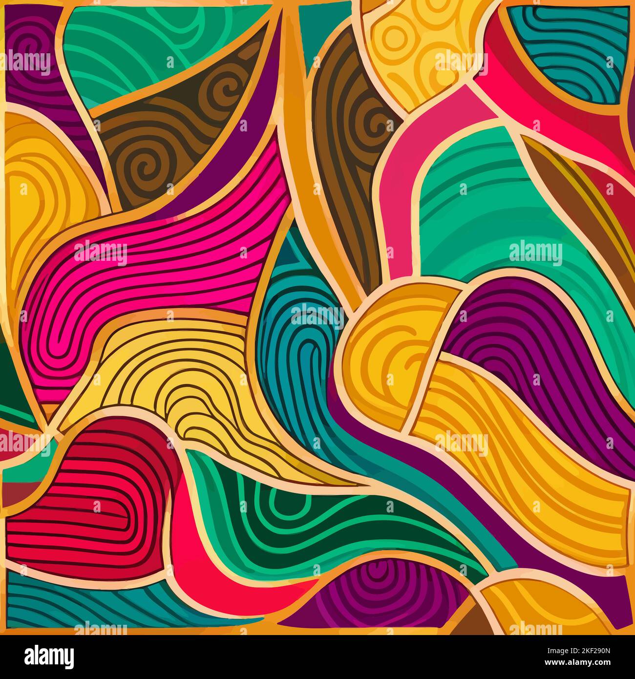 A colorful texture with abstract wavy patterns , perfect for wallpapers ...