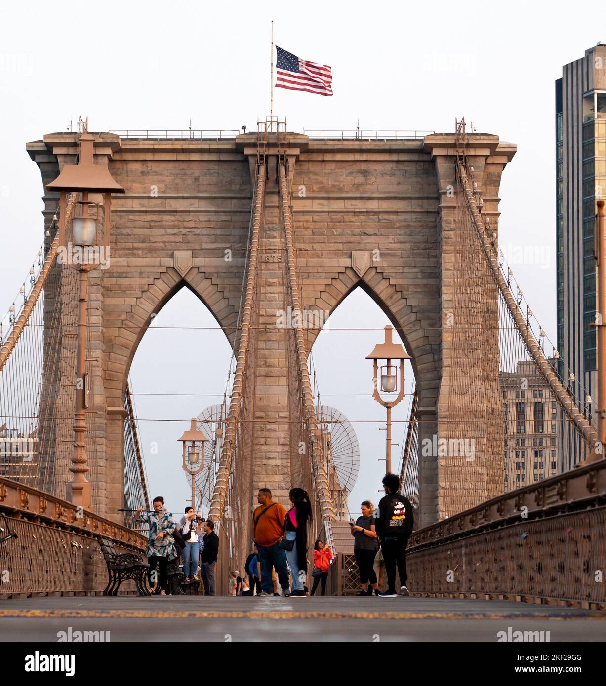 New York City, United States - September 18, 2022: Men and women walk ...