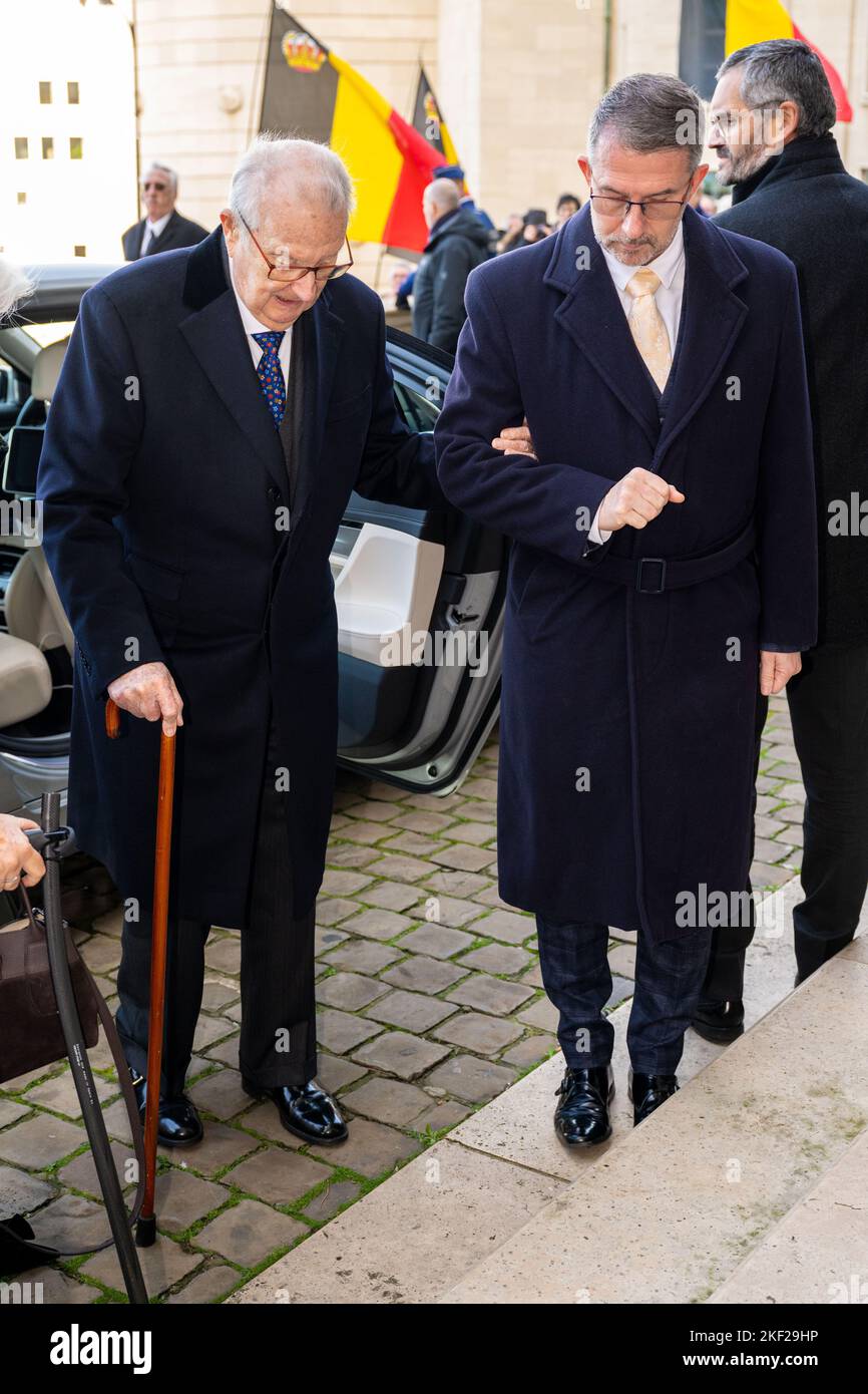 King Albert II attending Te Deum at the Saint Michael and Saint Gudula ...