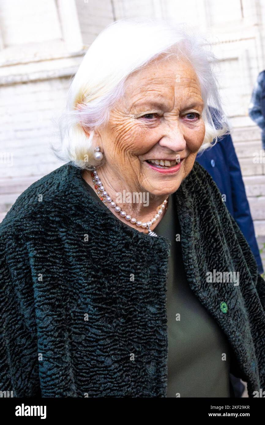 Queen Paola attending Te Deum at the Saint Michael and Saint Gudula ...