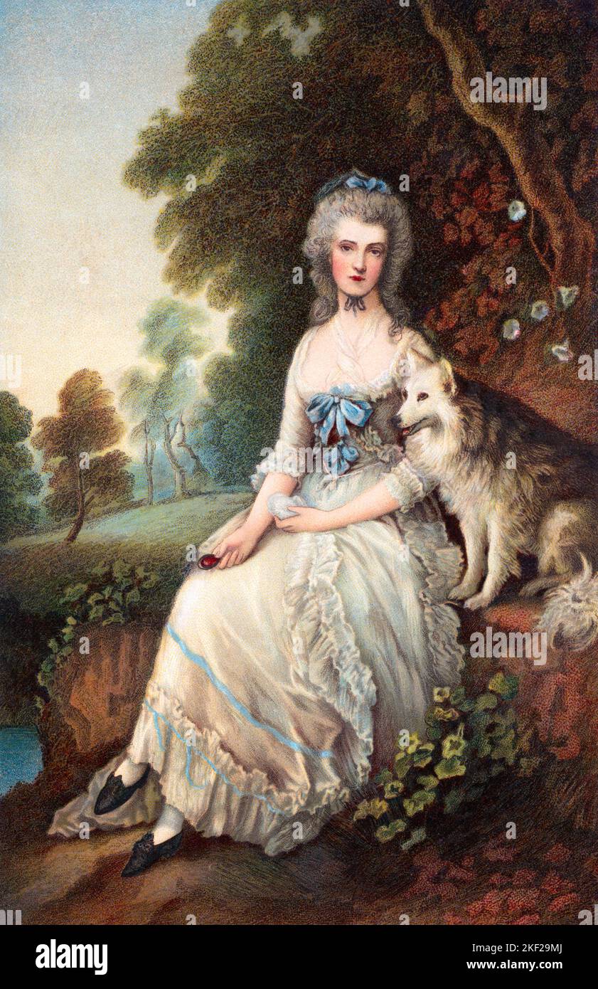 1780s PORTRAIT OF MRS ROBINSON PERDITA MISTRESS OF PRINCE OF WALES BY ...