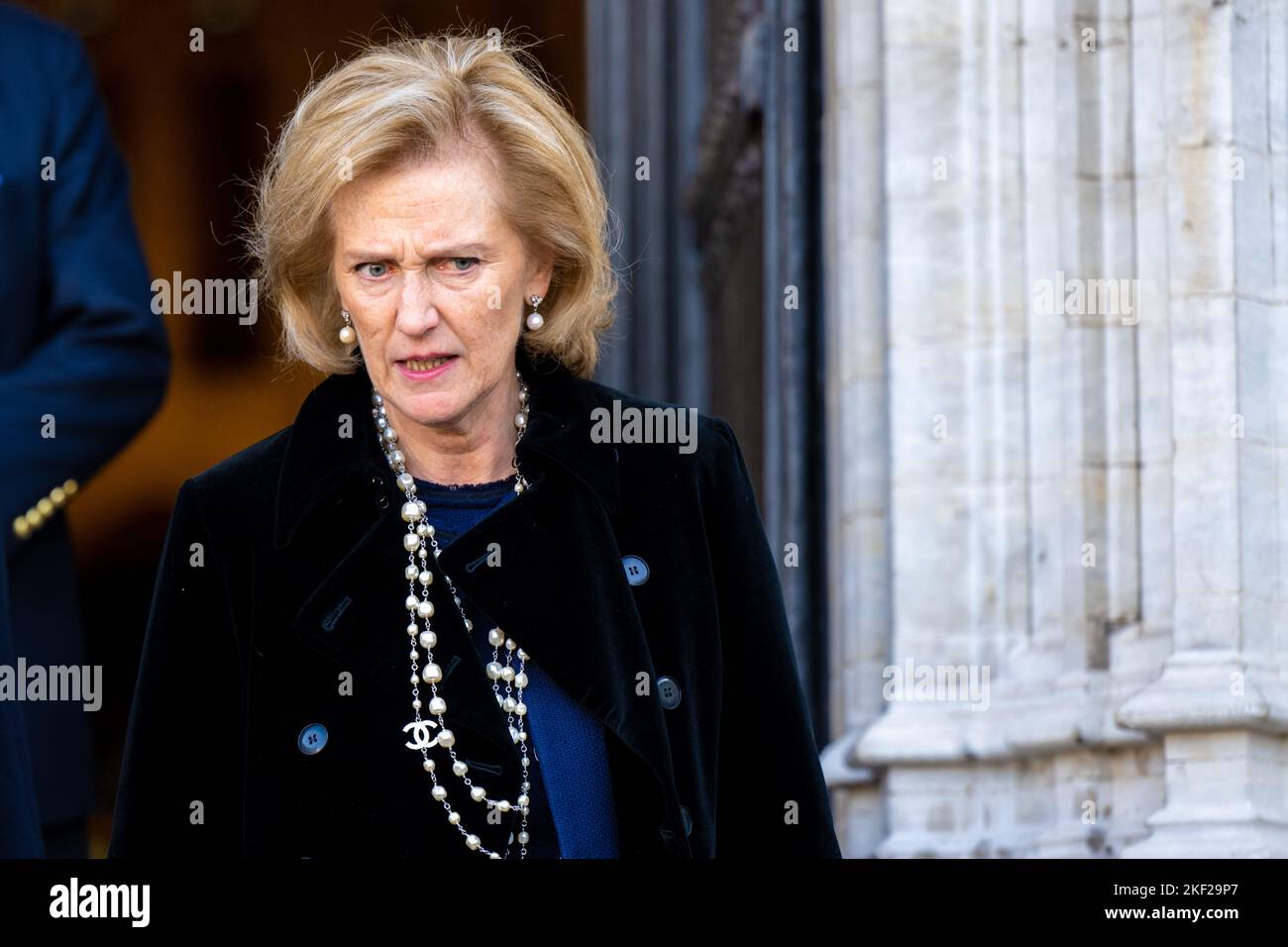 Princess Astrid attending Te Deum at the Saint Michael and Saint Gudula ...