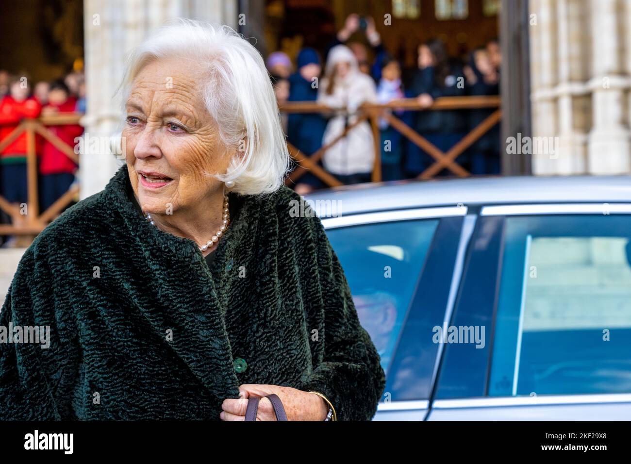 Queen Paola attending Te Deum at the Saint Michael and Saint Gudula ...