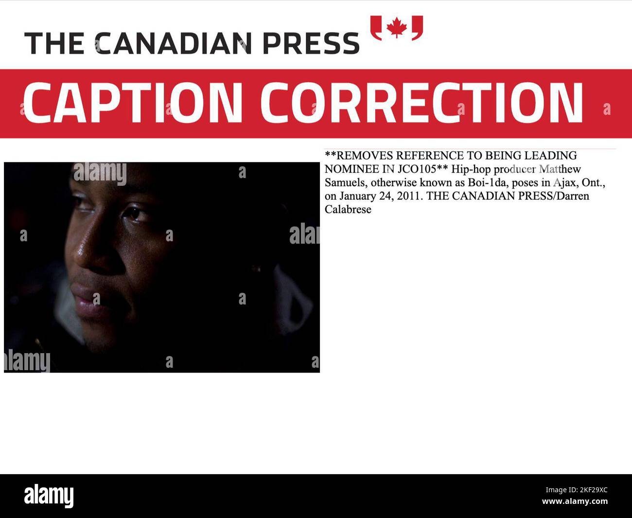 Hip-hop producer Matthew Samuels, otherwise known as Boi-1da, poses in ...