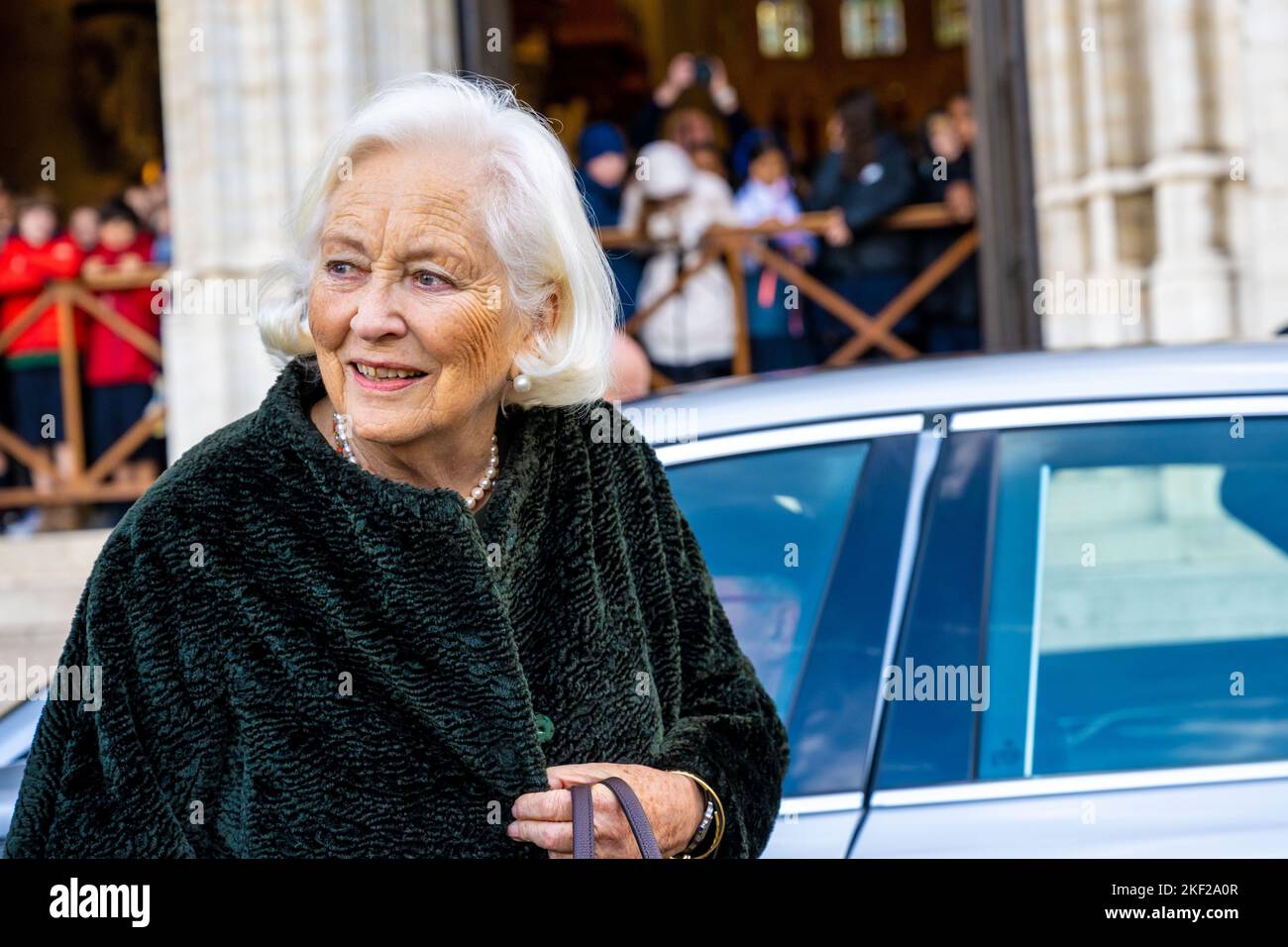 Queen Paola attending Te Deum at the Saint Michael and Saint Gudula ...