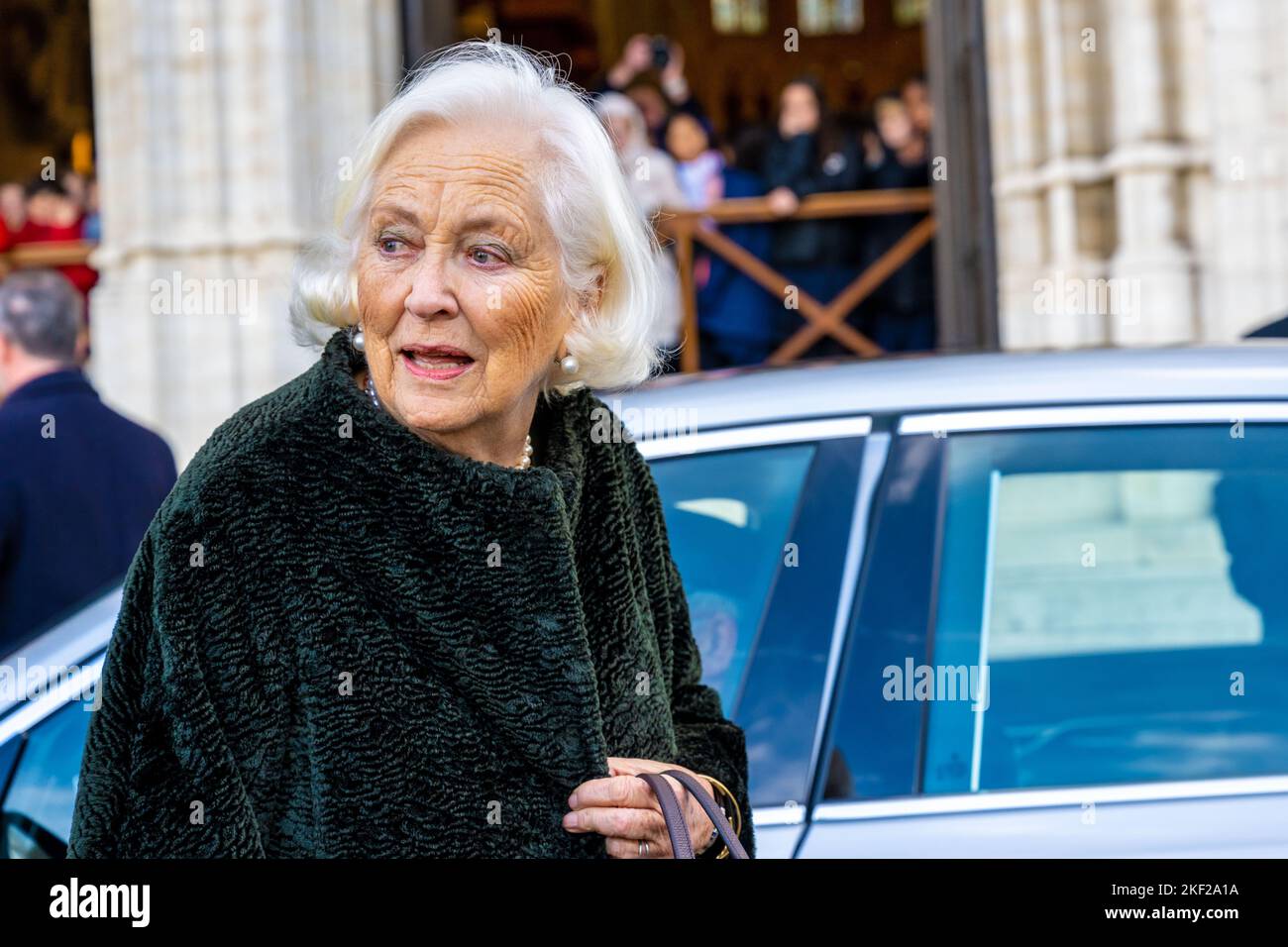 Queen Paola attending Te Deum at the Saint Michael and Saint Gudula ...