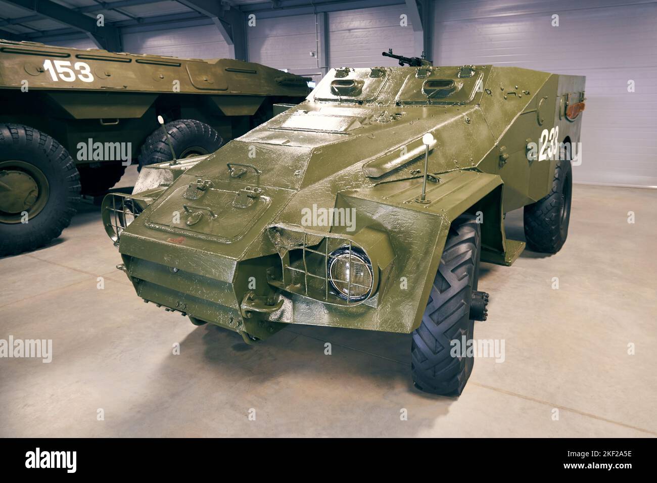 Soviet armored personnel carrier BTR-40. Museum of Tanks and Armored ...