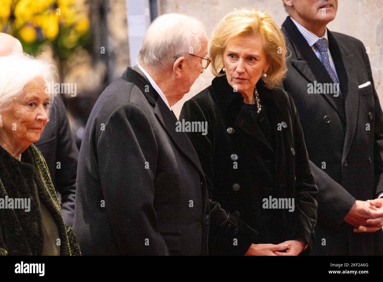 King Albert II and Princess Astrid attending Te Deum at the Saint ...