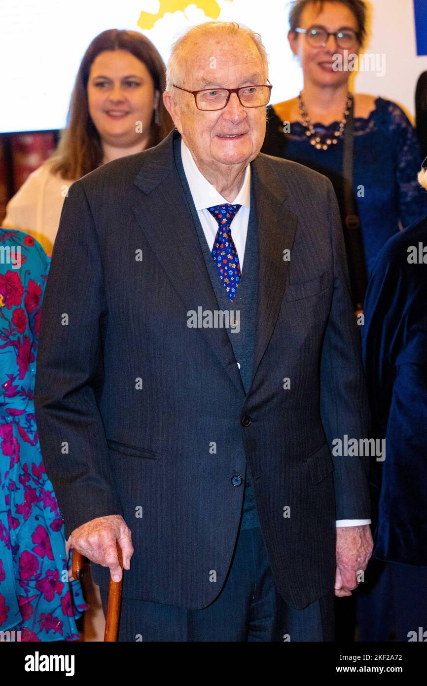 King Albert II of Belgium attending the Missing Children Europe Award ...