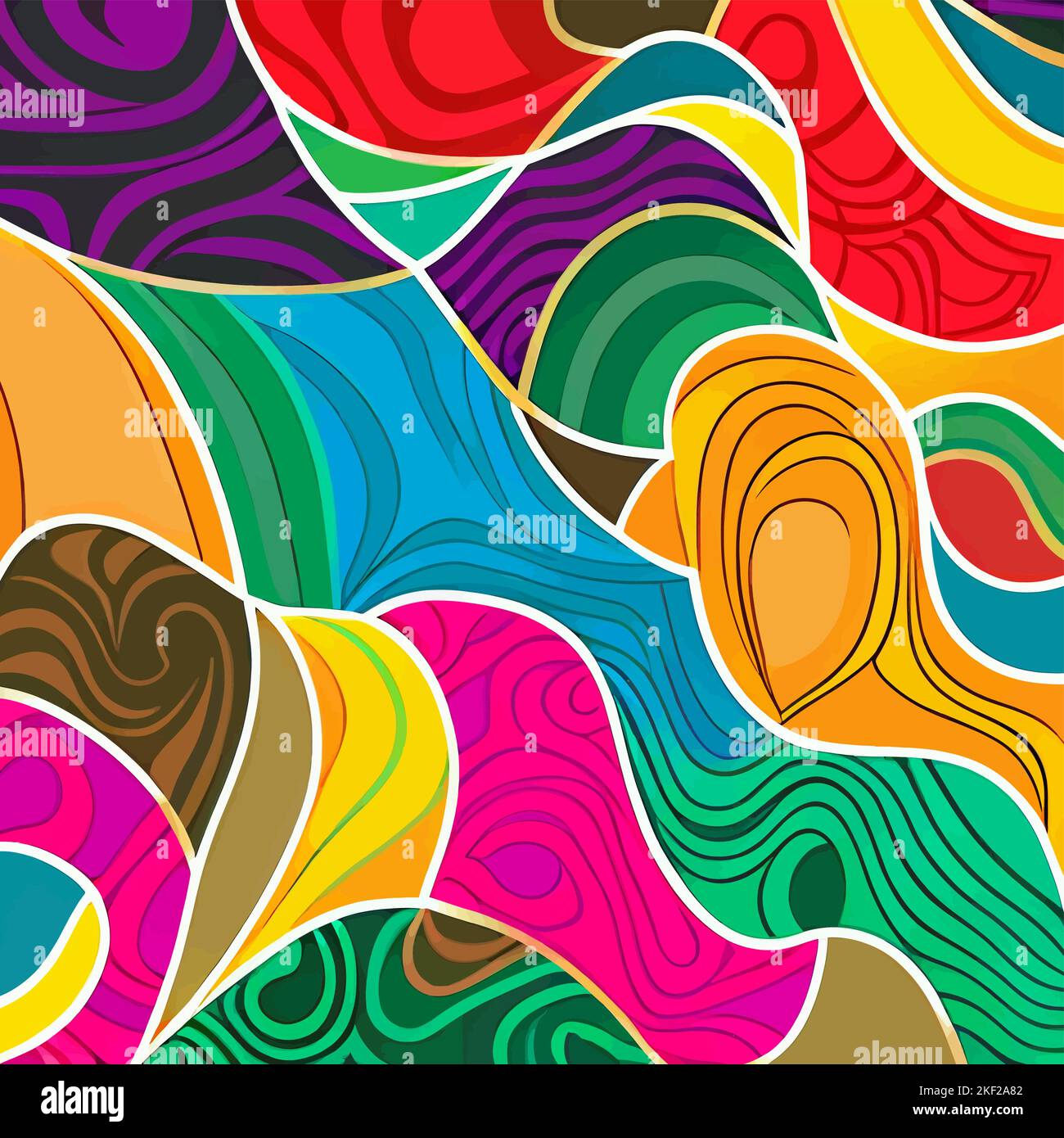 A Colorful texture with abstract wavy patterns , perfect for wallpapers ...