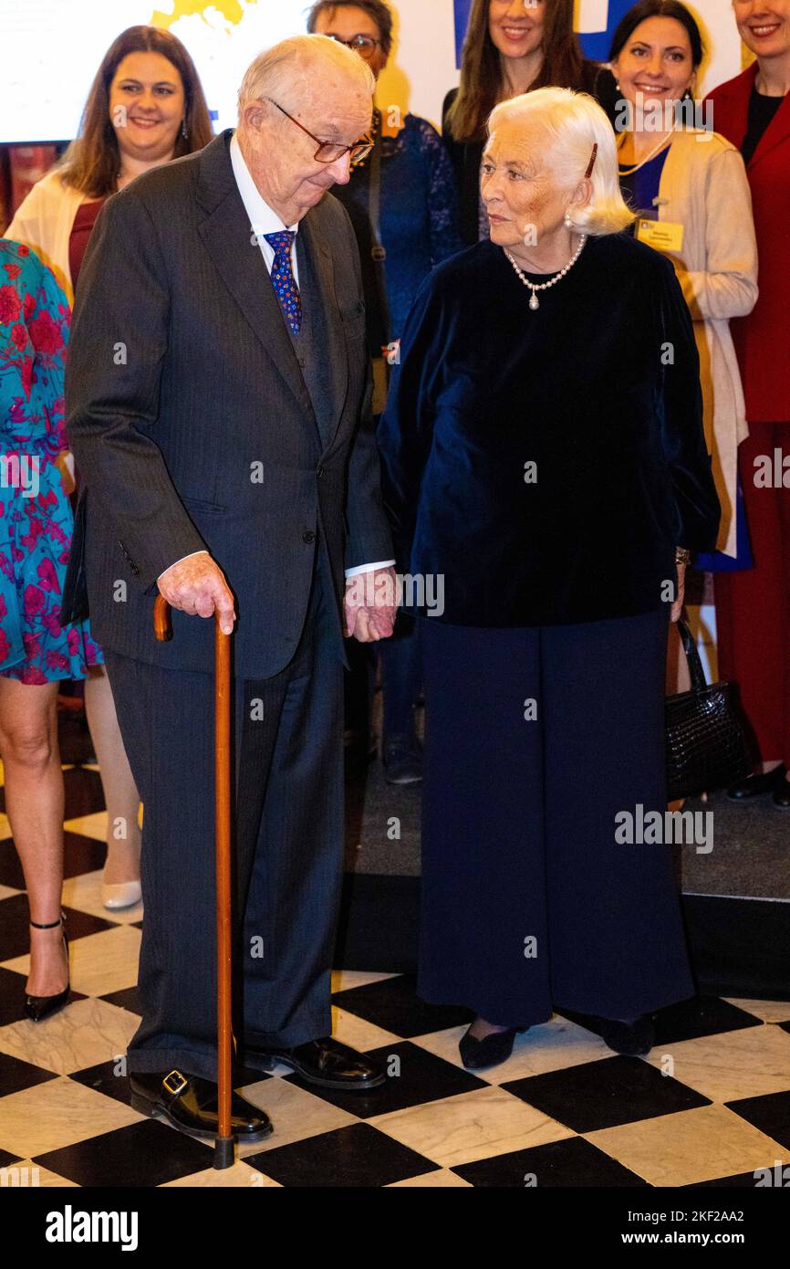 King Albert II and Queen Paola of Belgium attending the Missing ...