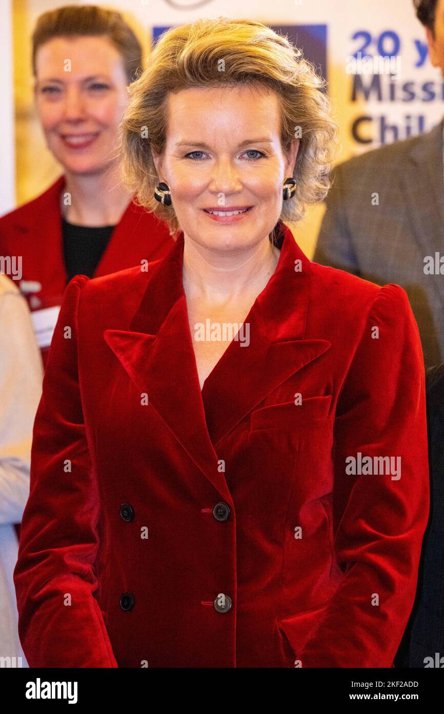 Queen Mathilde of Belgium attending the Missing Children Europe Award ...