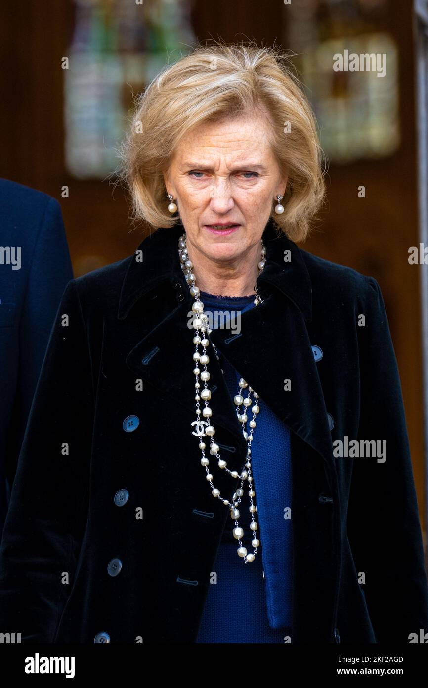 Princess Astrid attending Te Deum at the Saint Michael and Saint Gudula ...