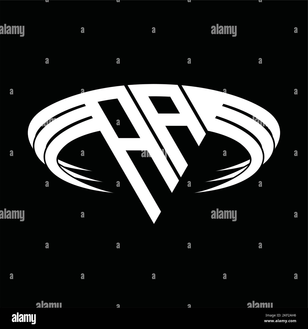 AA Logo letter monogram with triangle slice shape design template Stock ...