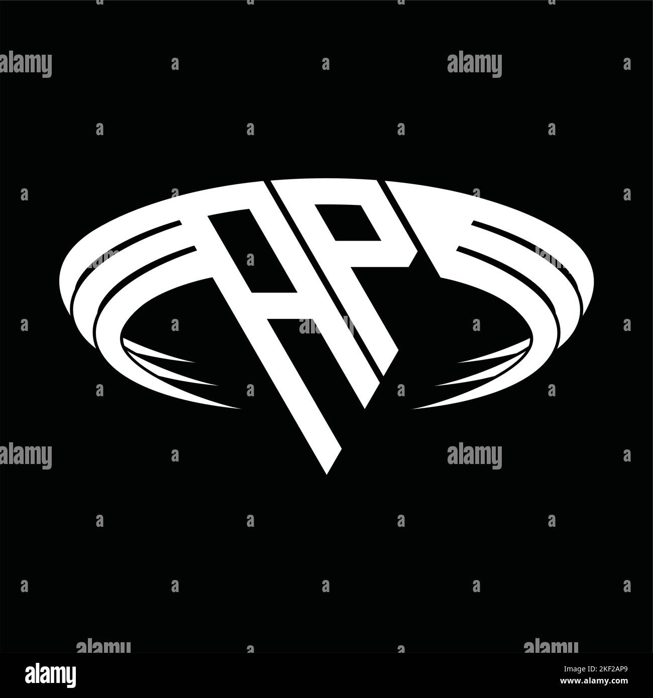 AP Logo letter monogram with triangle slice shape design template Stock ...