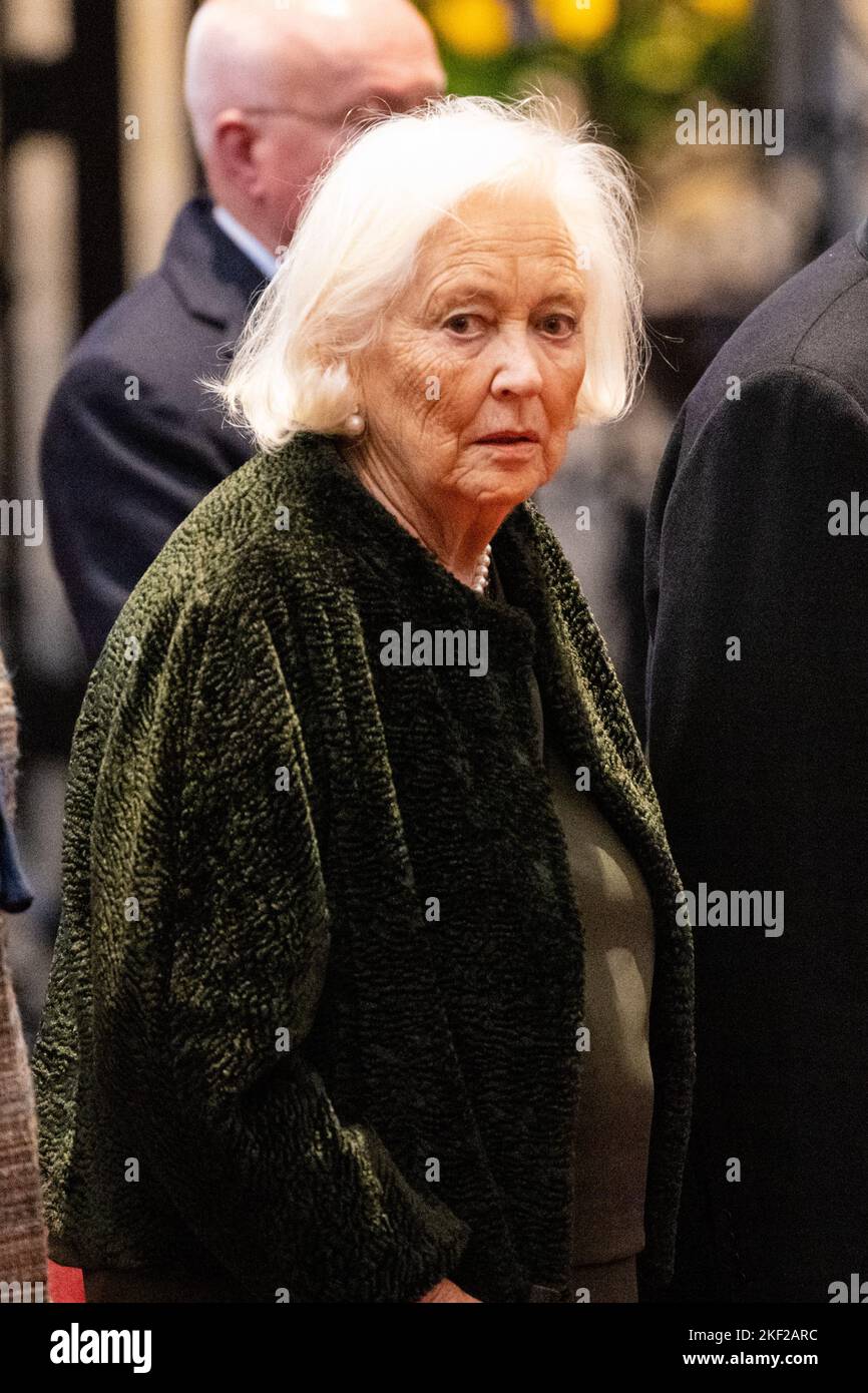 Queen Paola attending Te Deum at the Saint Michael and Saint Gudula ...