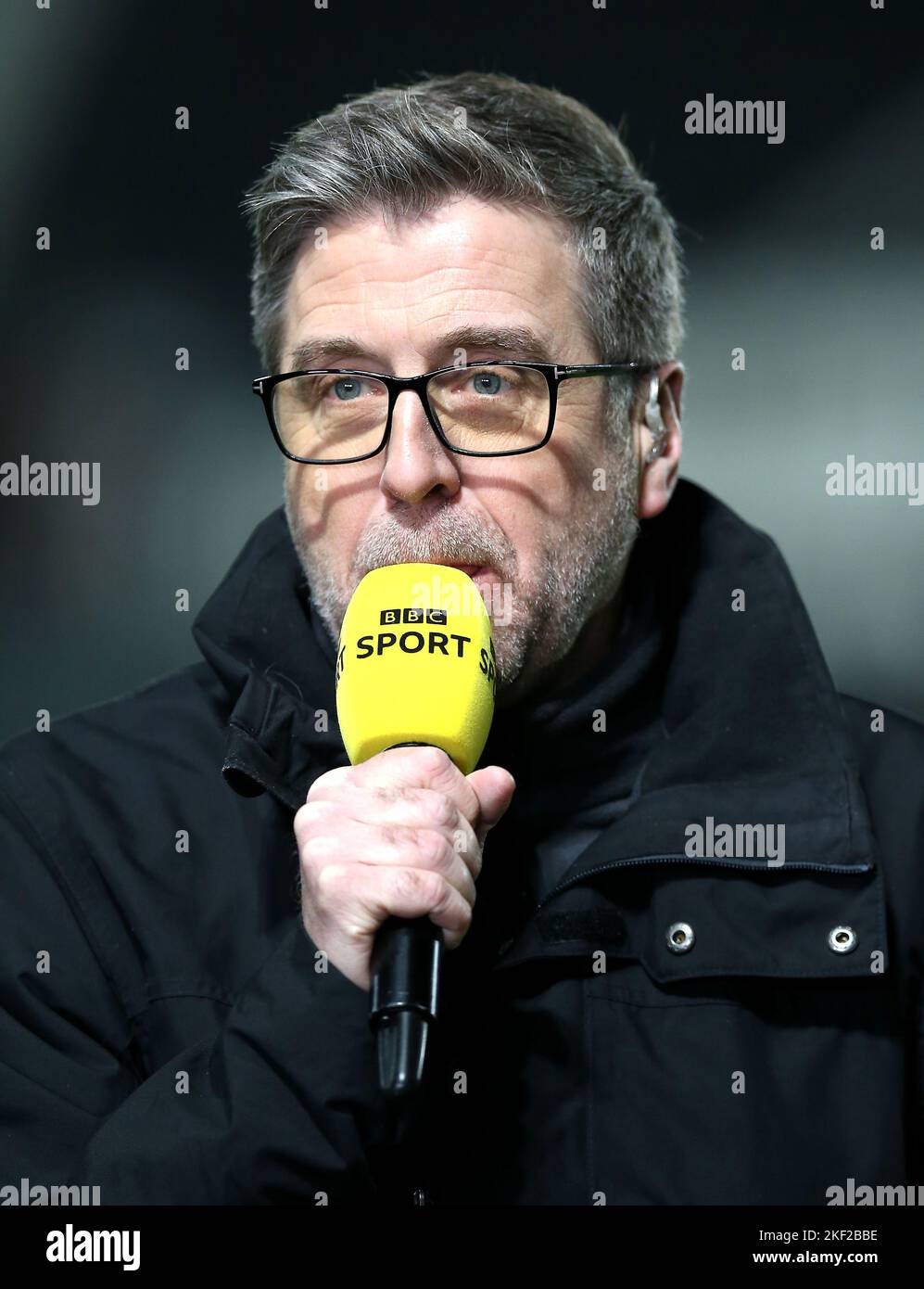 BBC presenter Mark Chapman after the Emirates FA Cup first round replay ...