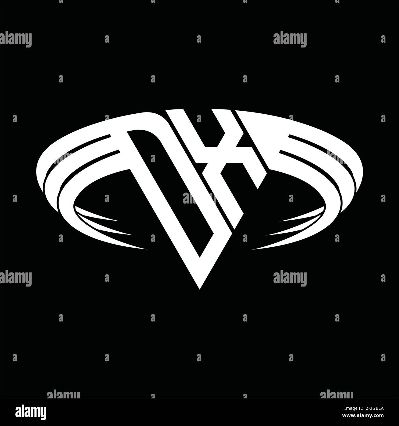 DX Logo letter monogram with triangle slice shape design template Stock ...