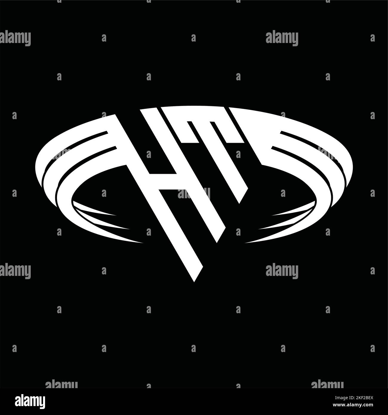 HT Logo letter monogram with triangle slice shape design template Stock ...