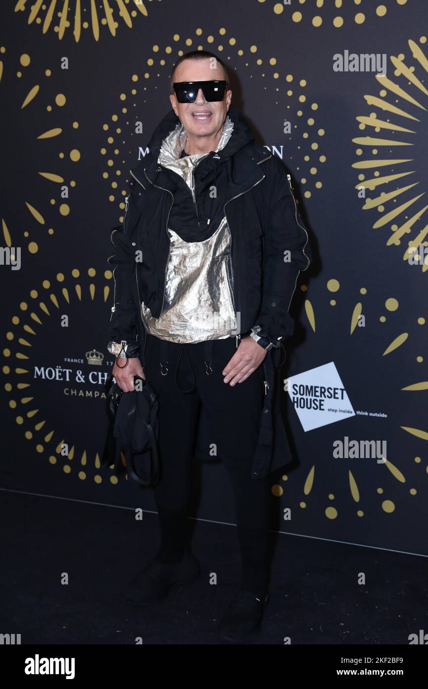 London, UK. 15 November, 2022. Designer Julien Macdonald arriving at ...