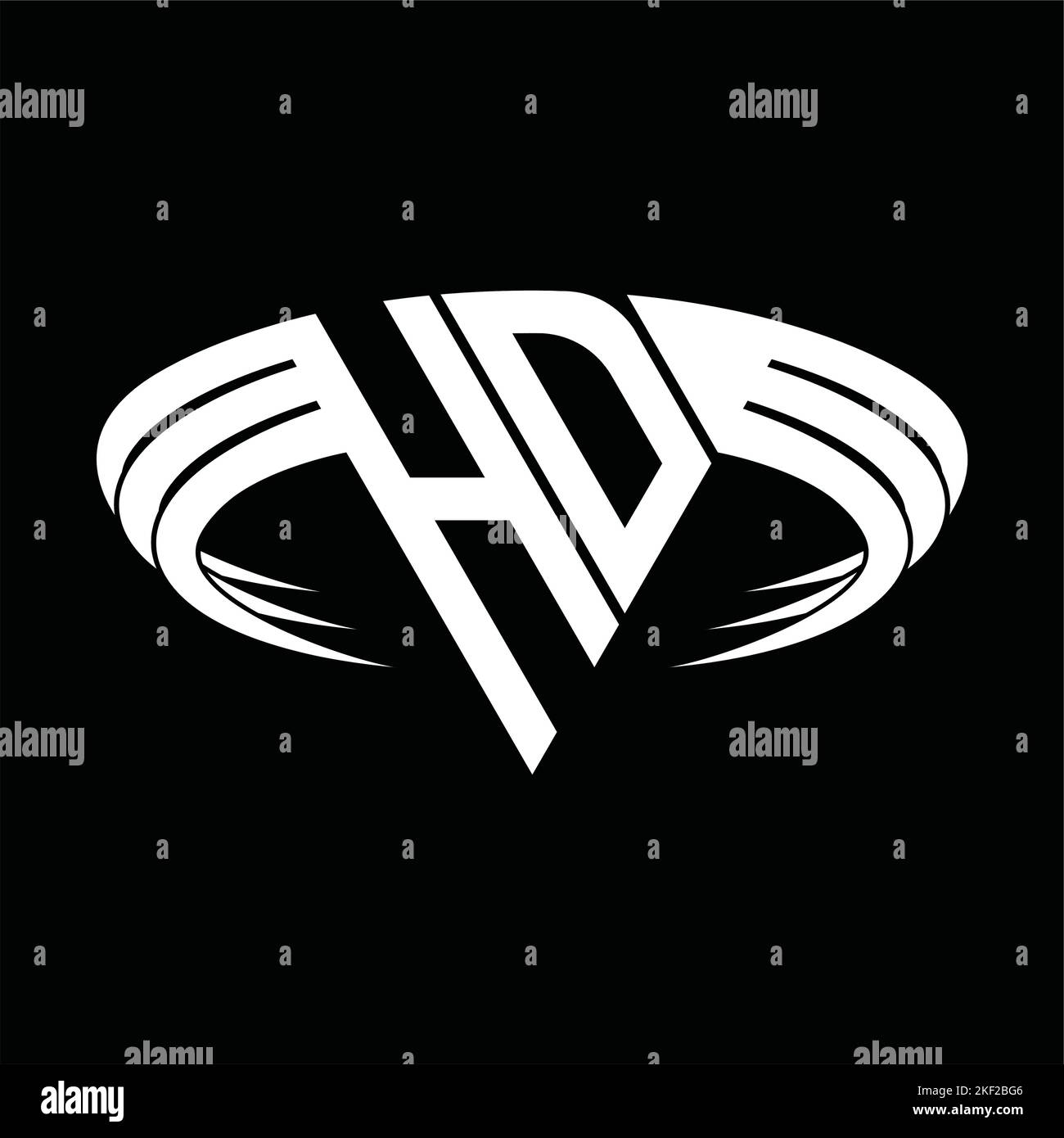 HD Logo letter monogram with triangle slice shape design template Stock ...