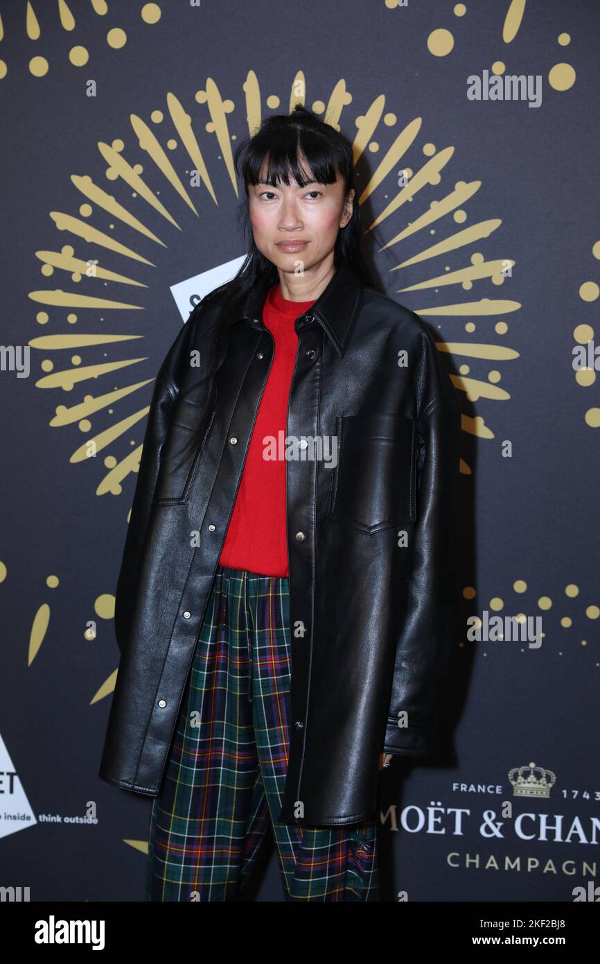 London, UK. 15 November, 2022. Mimi Xu arriving at the launch of Skate ...