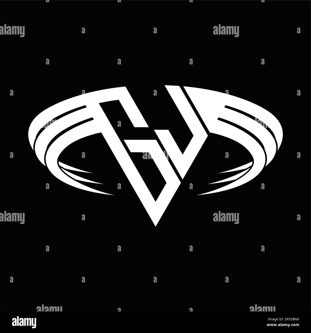 GJ Logo letter monogram with triangle slice shape design template Stock Vector Image & Art - Alamy