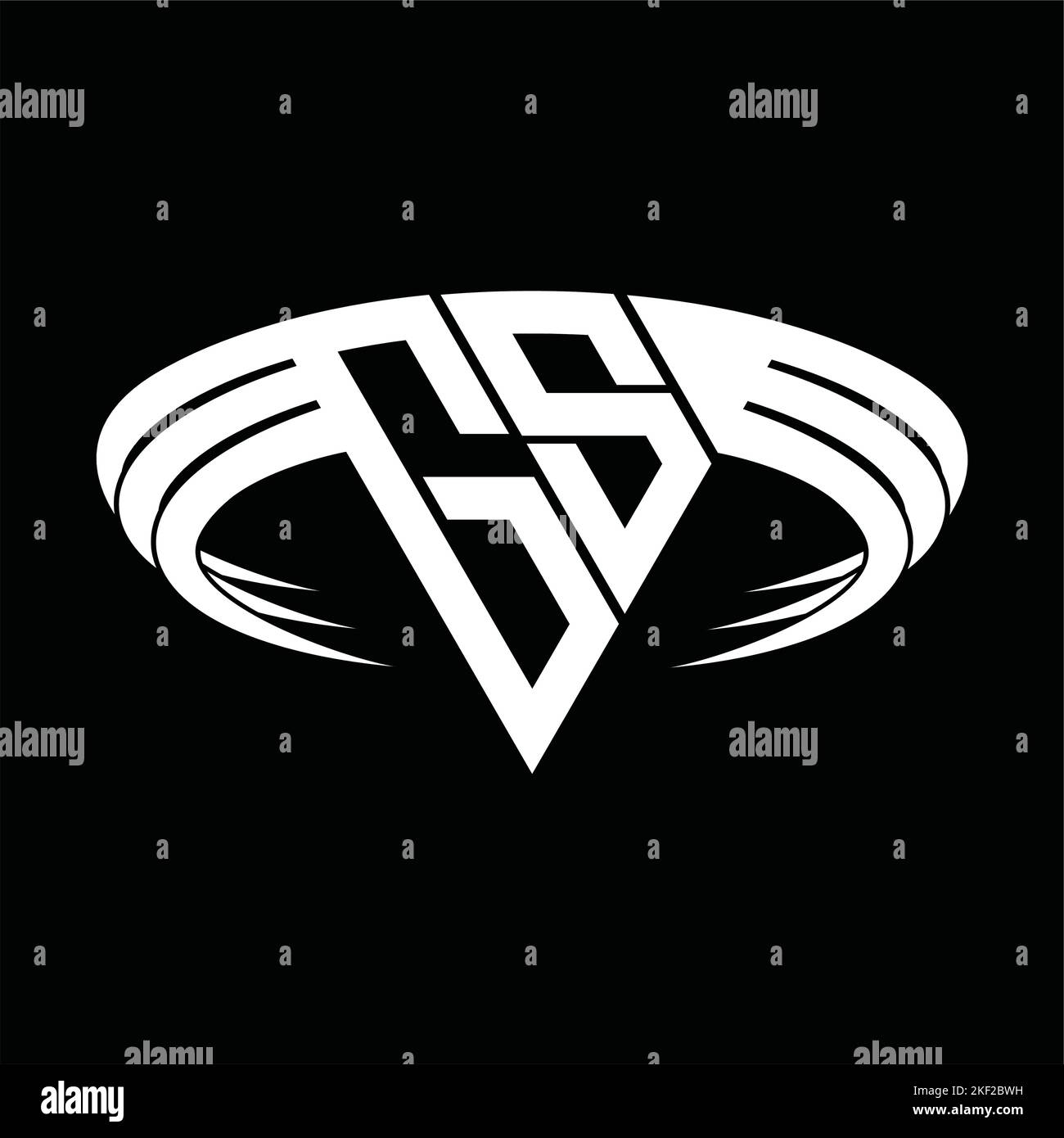 GS Logo letter monogram with triangle slice shape design template Stock ...