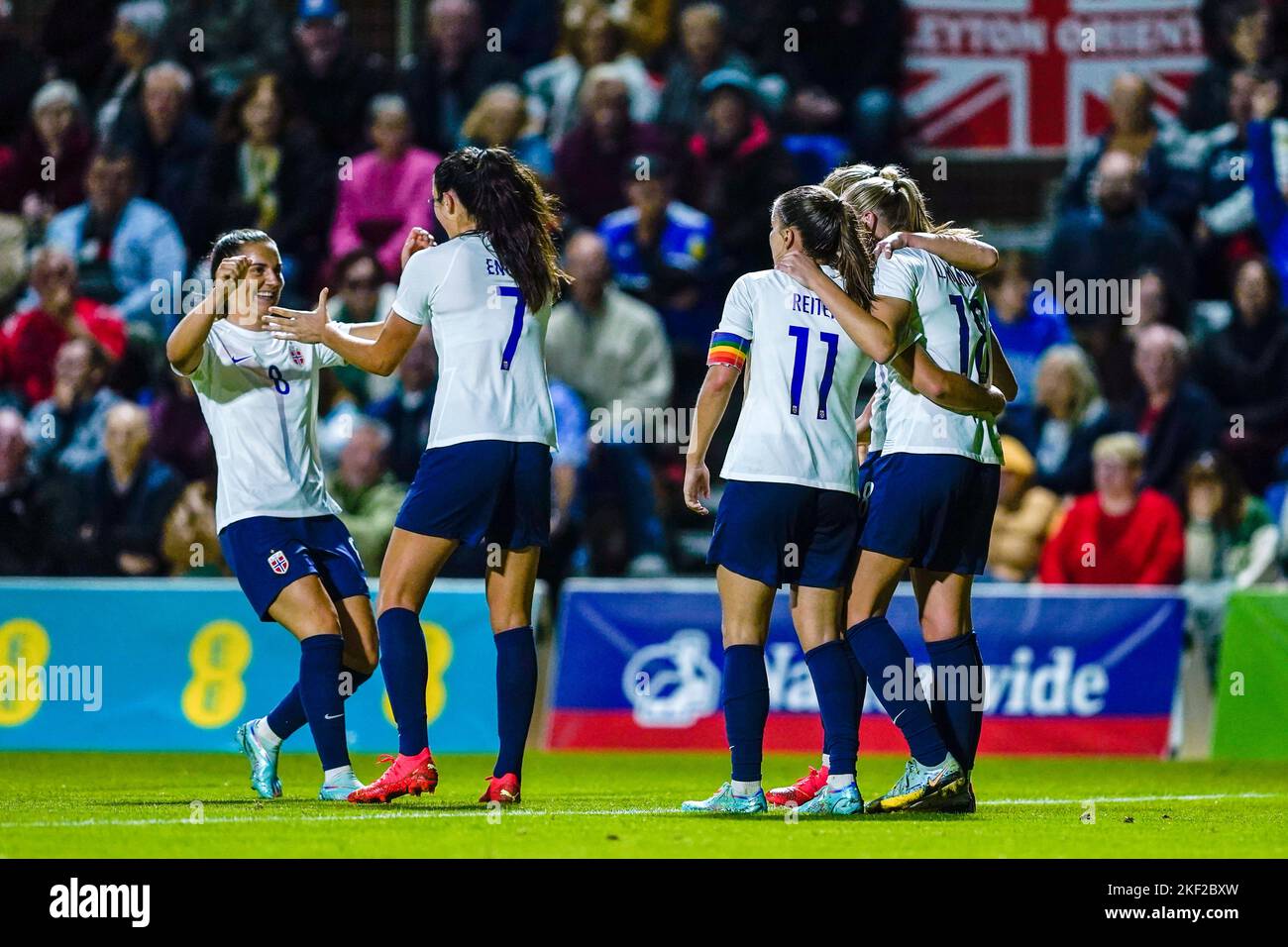 Murcia, Spain 20221115.Norwegians cheered after a 1-1 draw during the ...