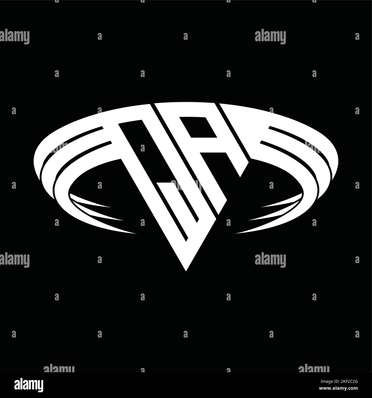 QA Logo letter monogram with triangle slice shape design template Stock Vector Image & Art - Alamy