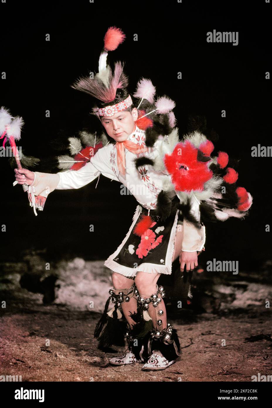 1950s LAGUNA PUEBLO INDIAN BOY POW WOW DANCING TRADITIONAL DANCE NEW ...