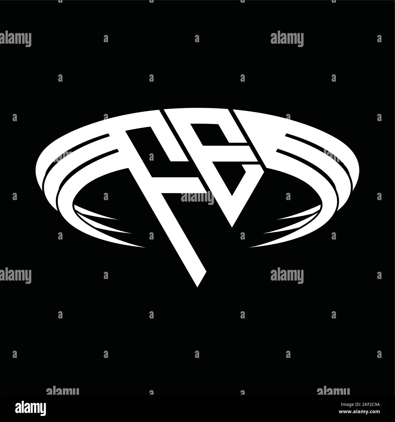 FE Logo letter monogram with triangle slice shape design template Stock ...