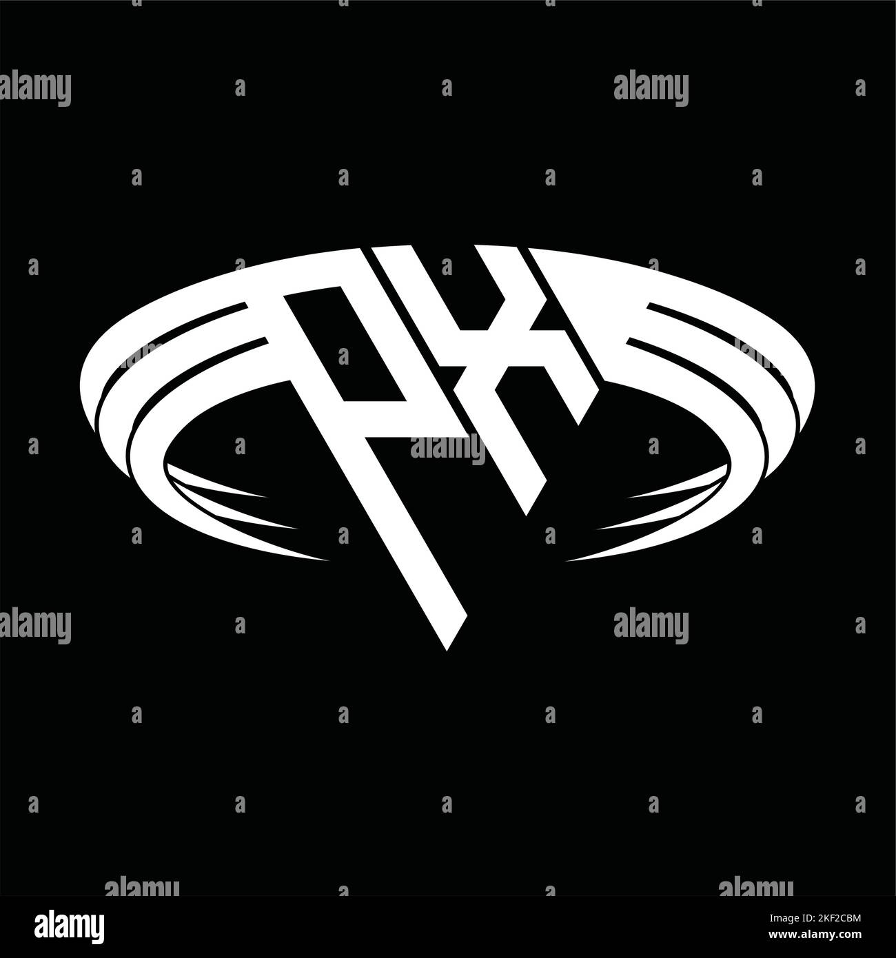 PX Logo letter monogram with triangle slice shape design template Stock ...