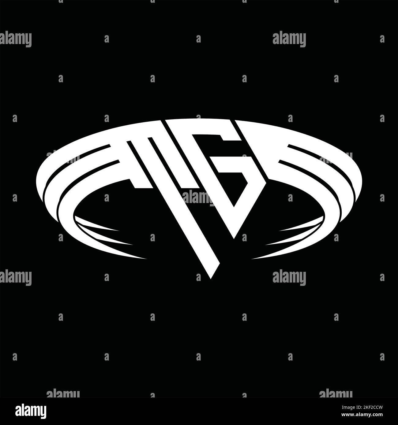 TG Logo letter monogram with triangle slice shape design template Stock ...