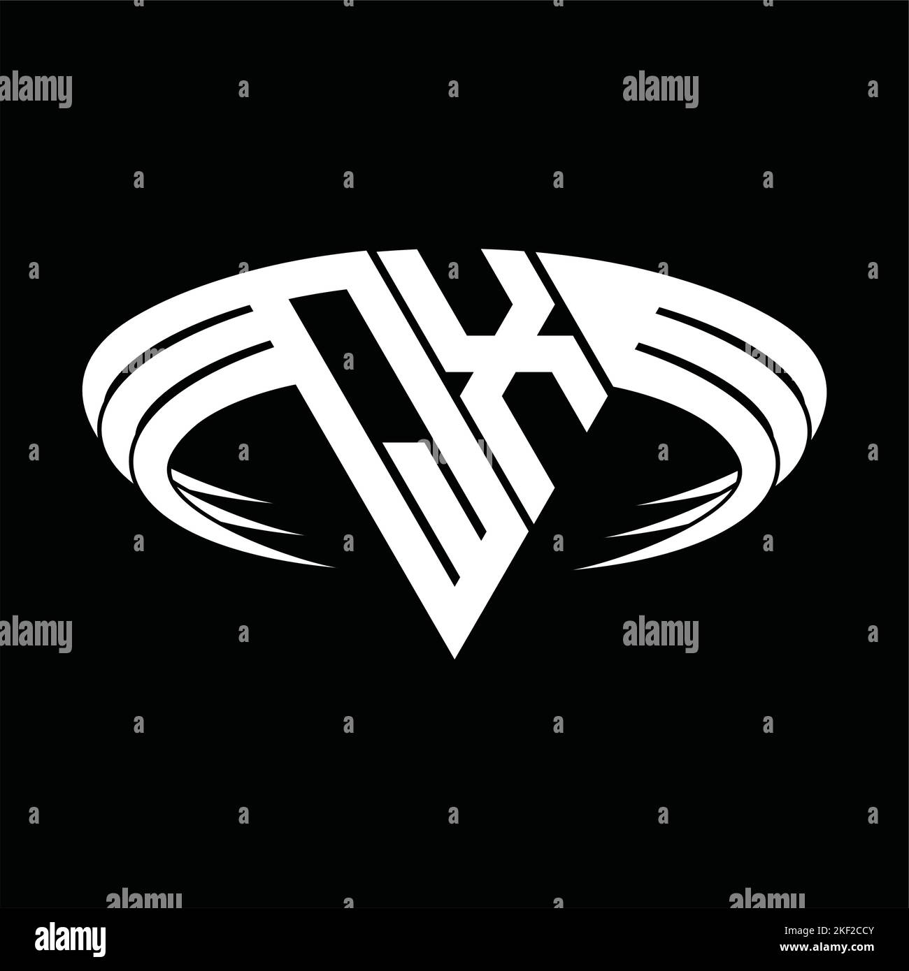 QX Logo letter monogram with triangle slice shape design template Stock ...