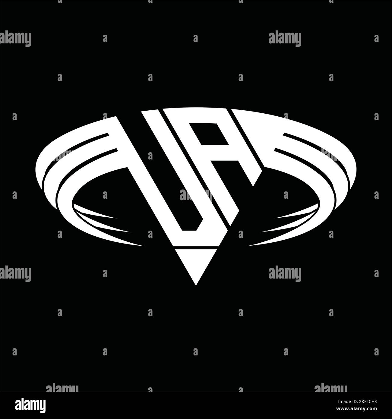 VA Logo letter monogram with triangle slice shape design template Stock ...