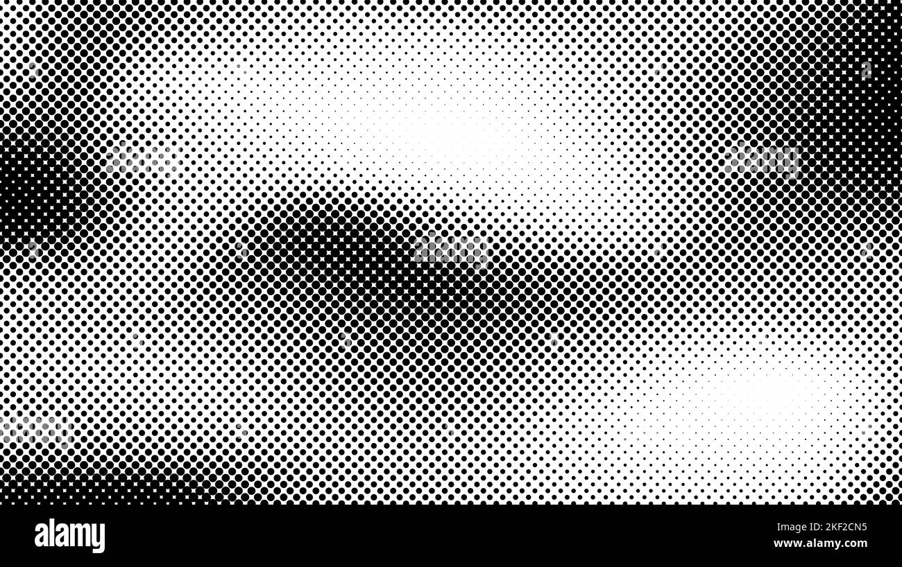 Halftone background. Grunge halftone pop art texture. White and black ...