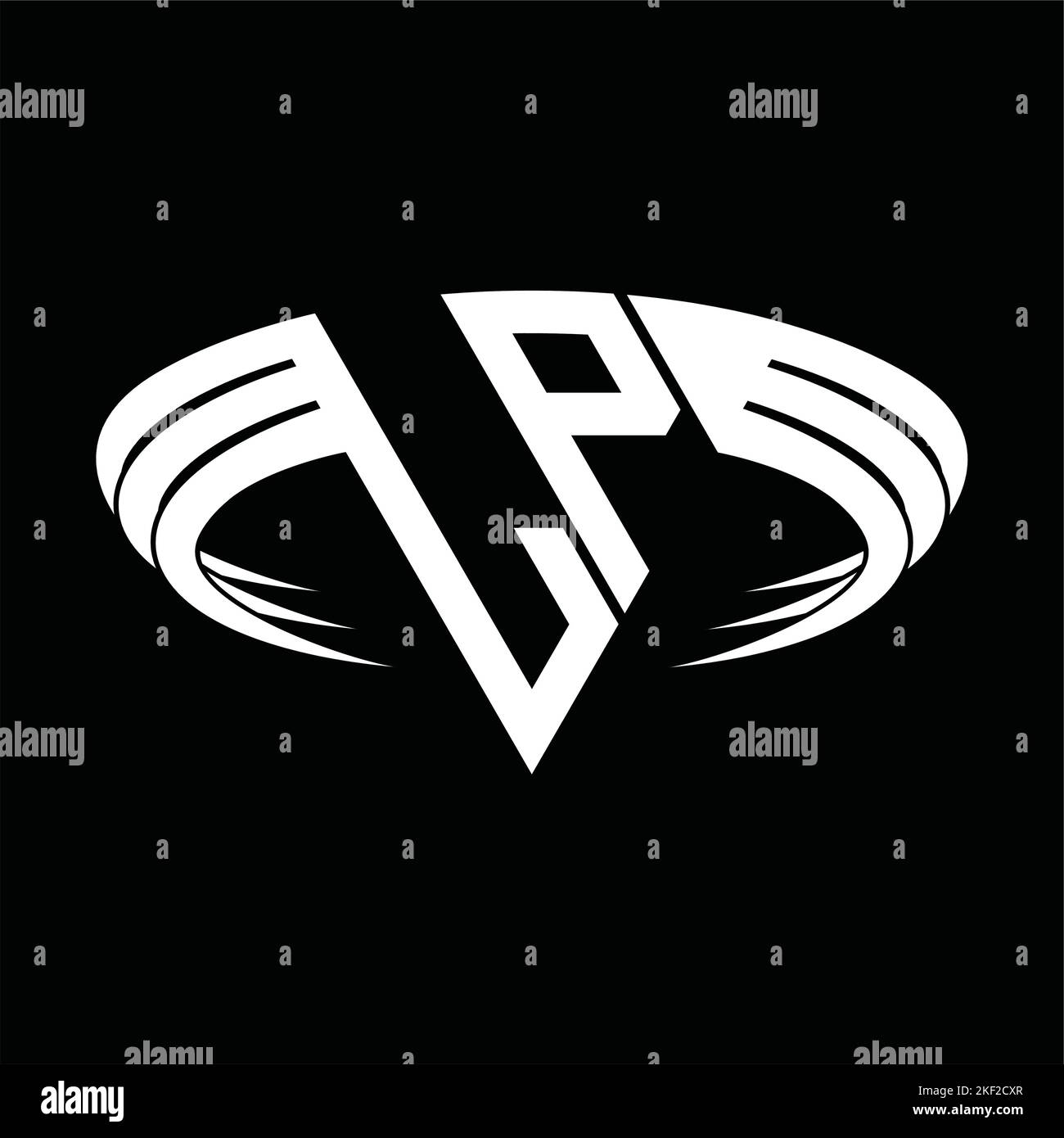 LP Logo letter monogram with triangle slice shape design template Stock ...